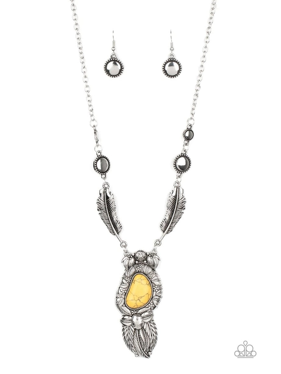 Paparazzi Ruler of the Roost Yellow Necklace – Glam5 Jewelry